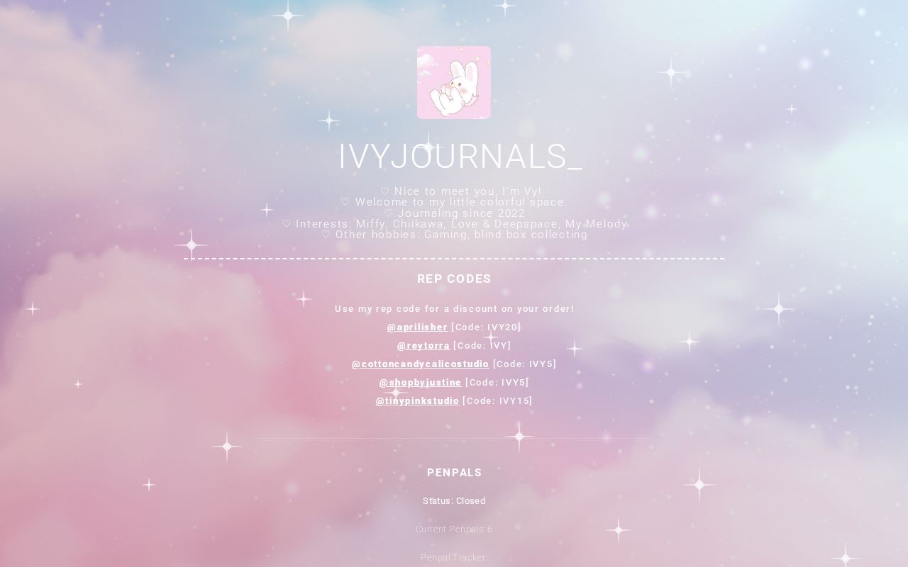 ivyjournals carrd